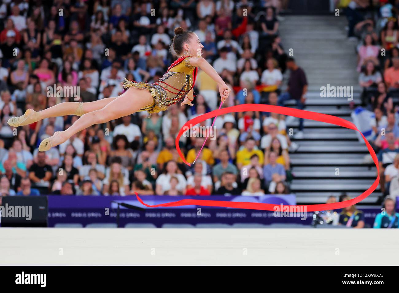 Paris, France. 9th Aug, 2024. Daria Atamanov (ISR) Rhythmic Gymnastics ...