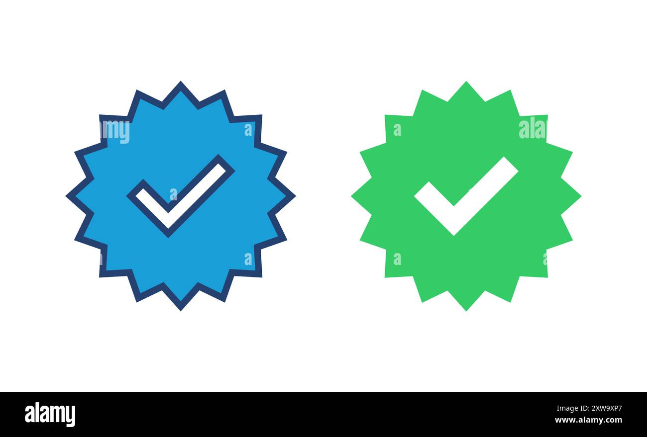 verified icon vector. verification check mark. approved icon Stock Vector Image & Art - Alamy