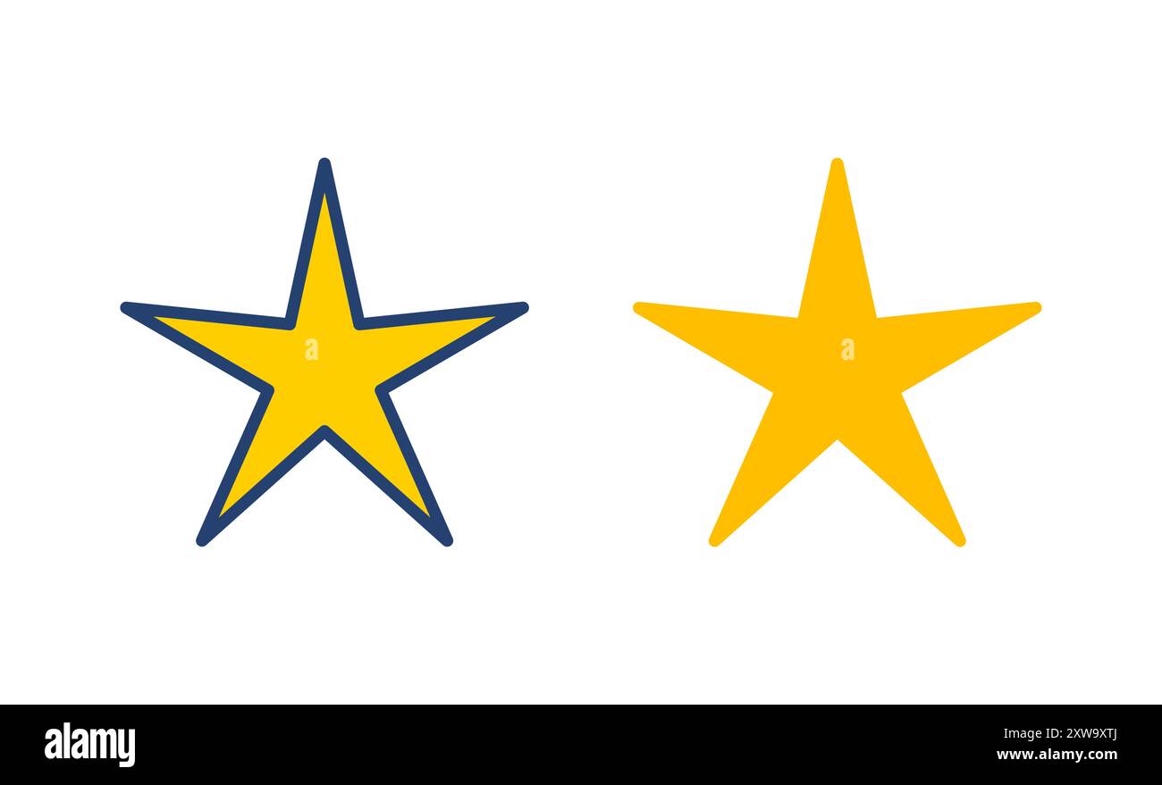 Star Icon vector. rating icon vector. favourite star icon Stock Vector ...