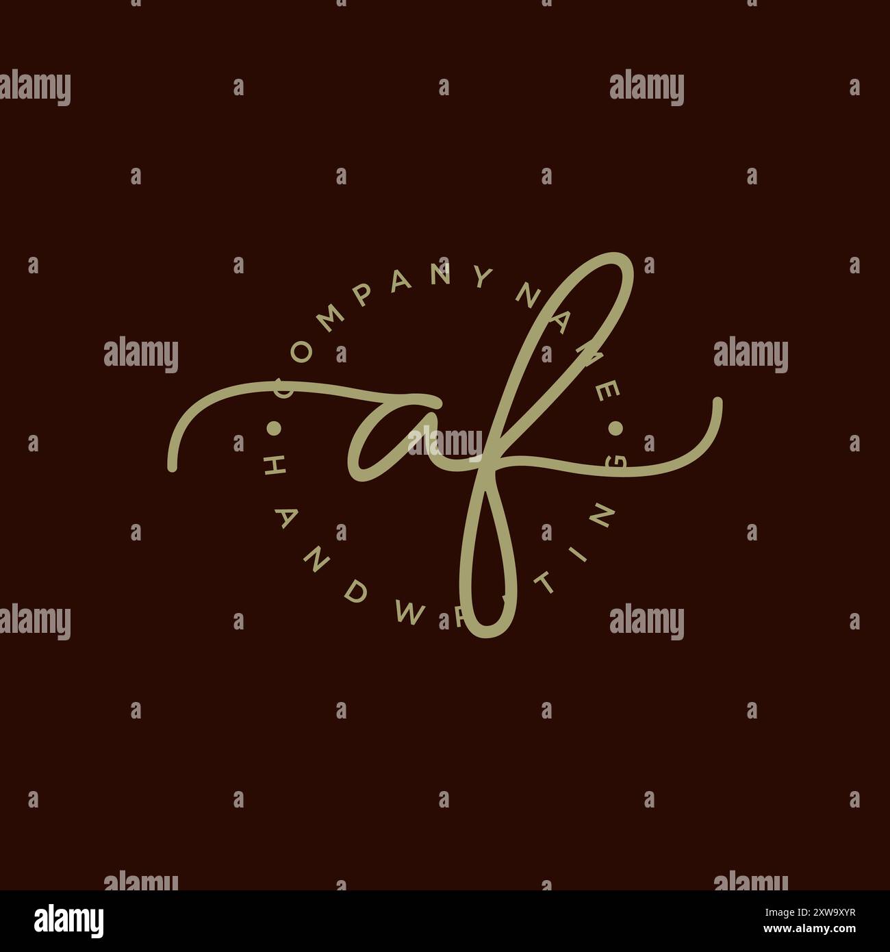 Initial af hi-res stock photography and images - Alamy