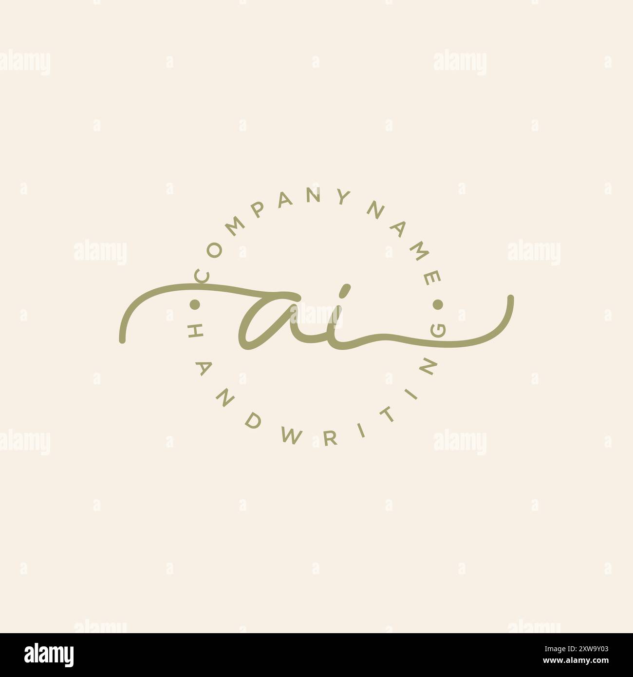 Initial ai letter luxury Stock Vector Images - Alamy