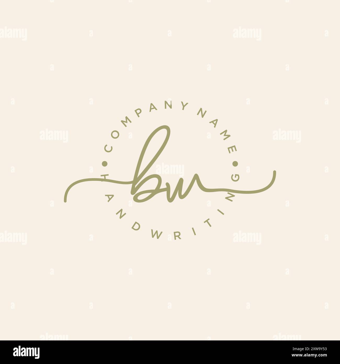 Initial bw Stock Vector Images - Alamy