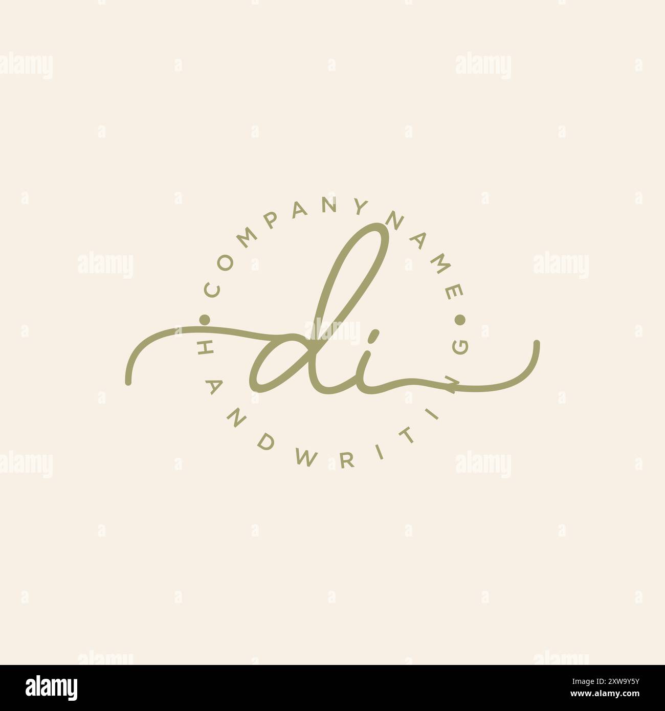 Logo di script Stock Vector Images - Alamy