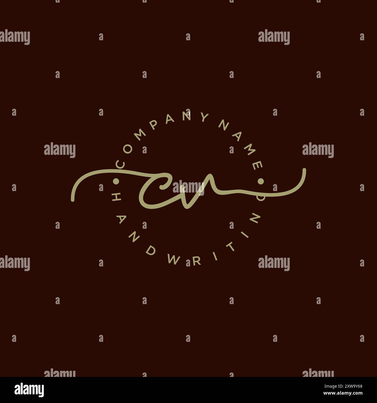 Initial cv Stock Vector Images - Alamy