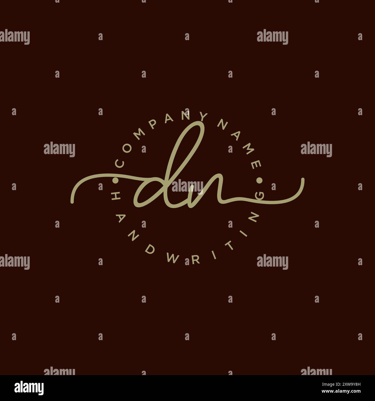 Initial letter dn Stock Vector Images - Alamy