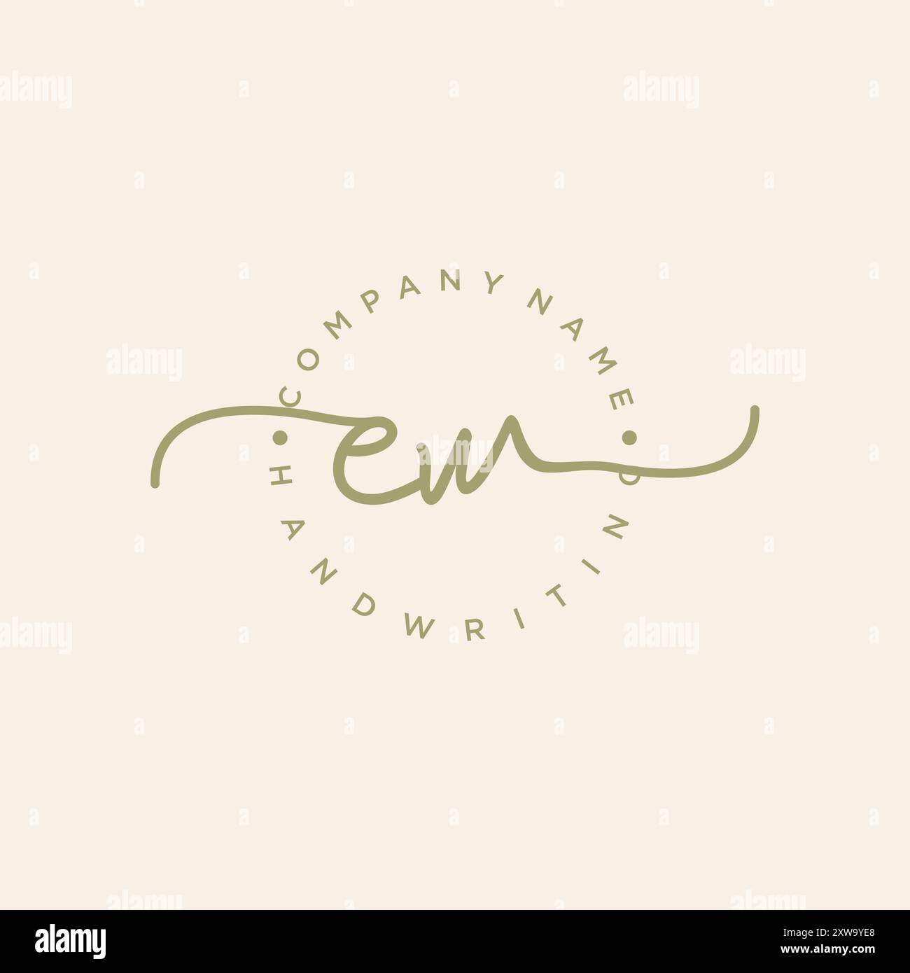 Initial ew hi-res stock photography and images - Alamy