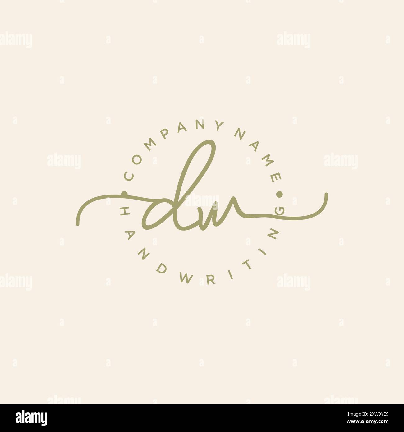 Initial dw logo hi-res stock photography and images - Alamy