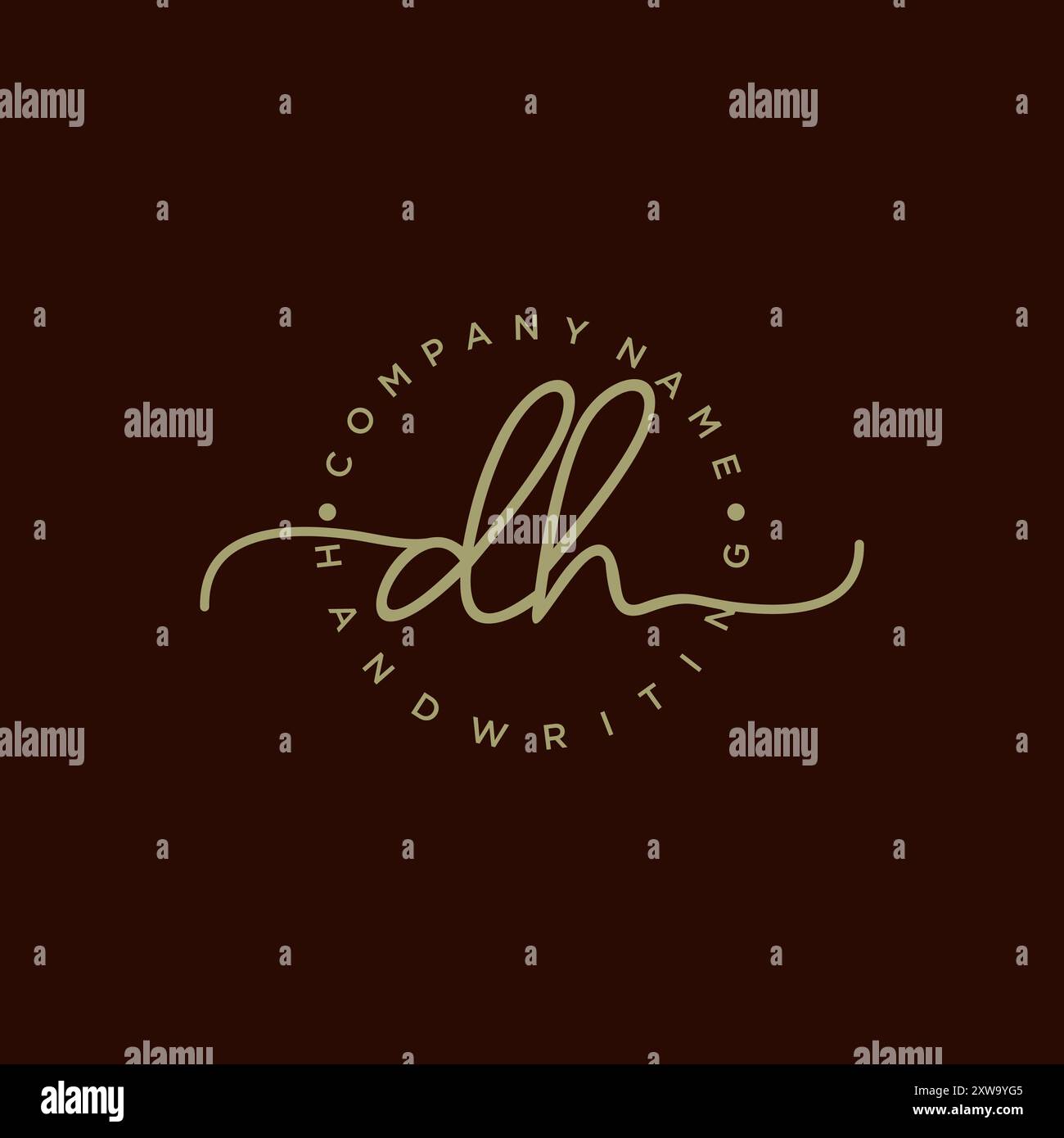 Initial dh hi-res stock photography and images - Alamy