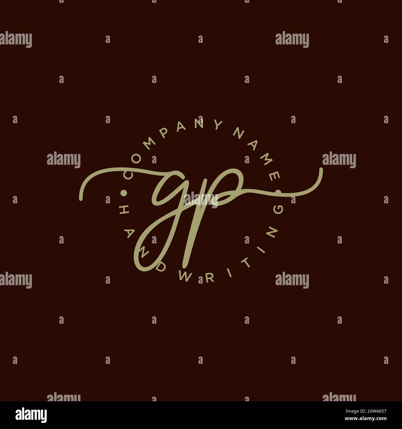 Initial gp logo vector vectors hi-res stock photography and images - Alamy