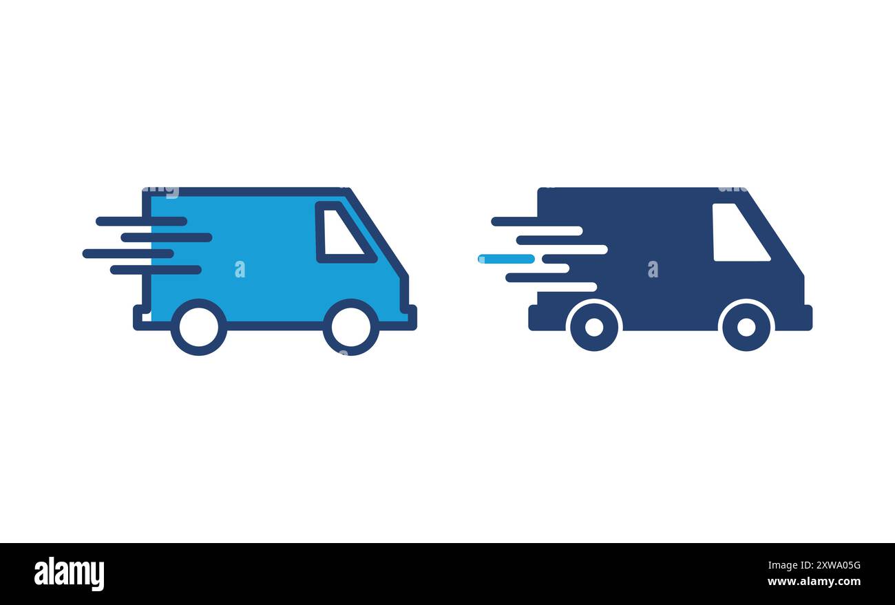 Fast shipping delivery truck icon vector. Delivery truck icon. fast ...