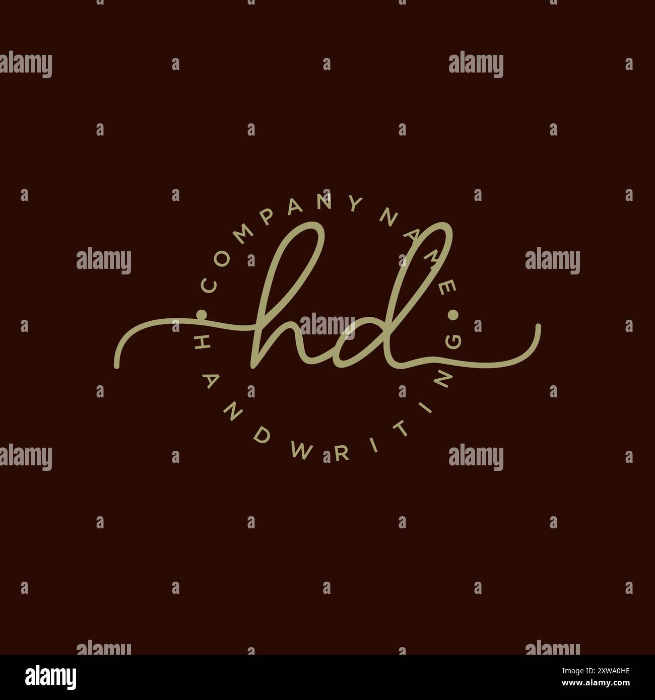 Initial hd logo hi-res stock photography and images - Alamy