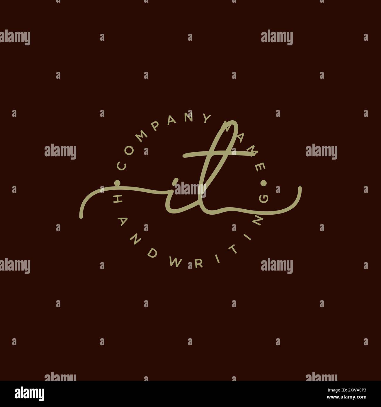 Initial vector vectors hi-res stock photography and images - Alamy