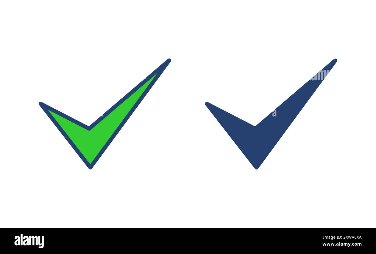 Check mark icon vector. Check mark icon. Tick mark symbol vector Stock ...