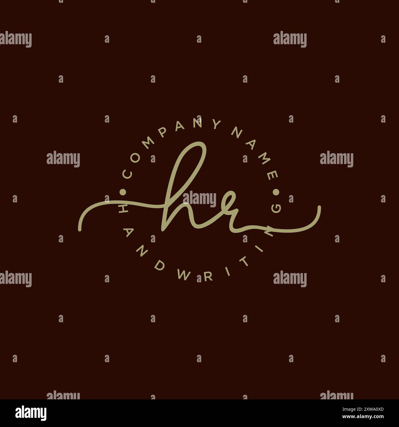 Hr font Stock Vector Images - Alamy