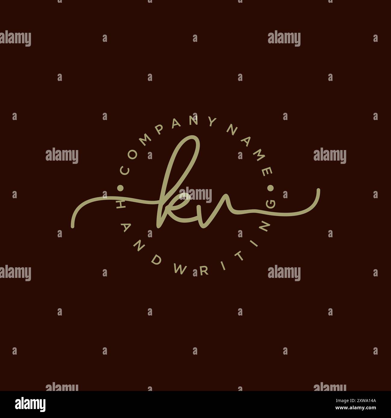 Kv font Stock Vector Images - Alamy