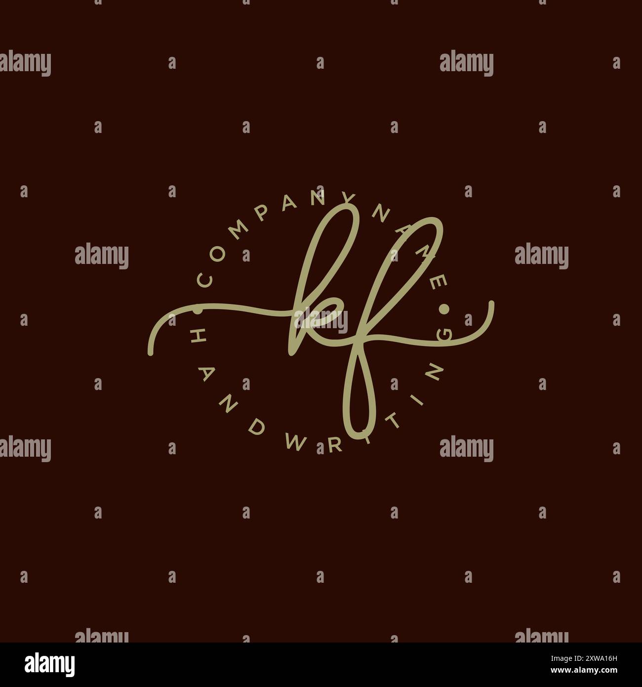 Initial kf letter logo Stock Vector Images - Alamy