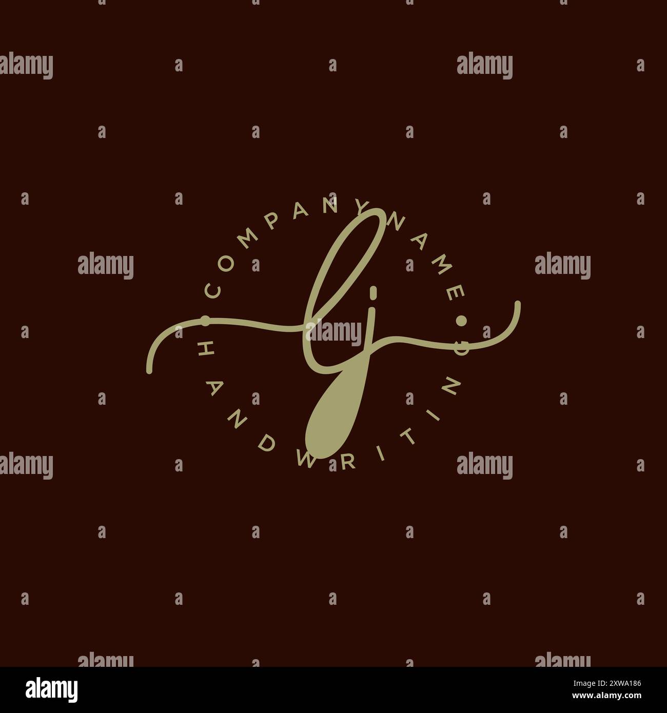Lj initial Stock Vector Images - Alamy