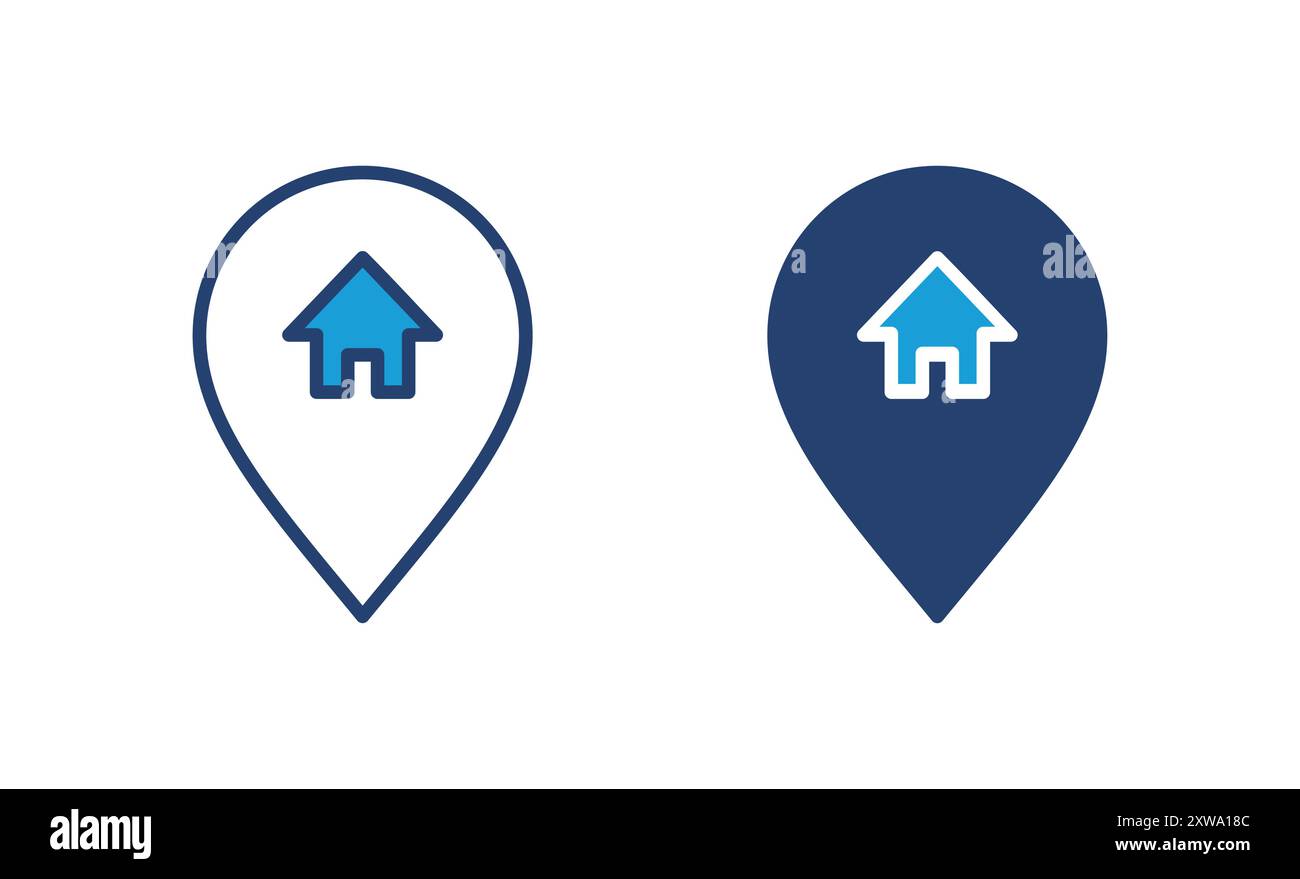 address icon vector. home location icon vector Stock Vector Image & Art ...