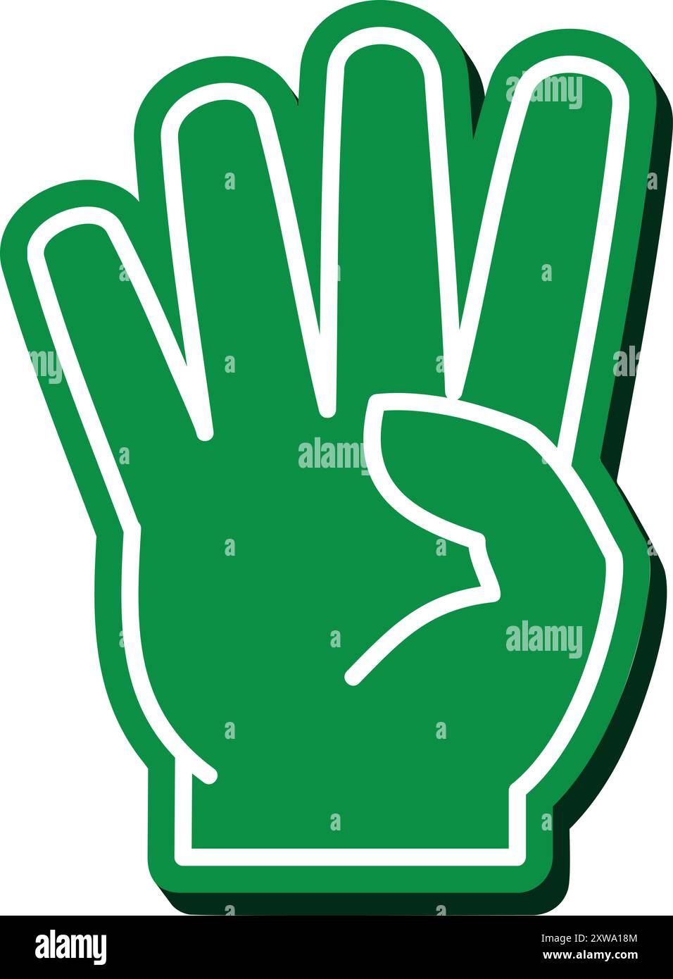 Foam finger green hi-res stock photography and images - Alamy