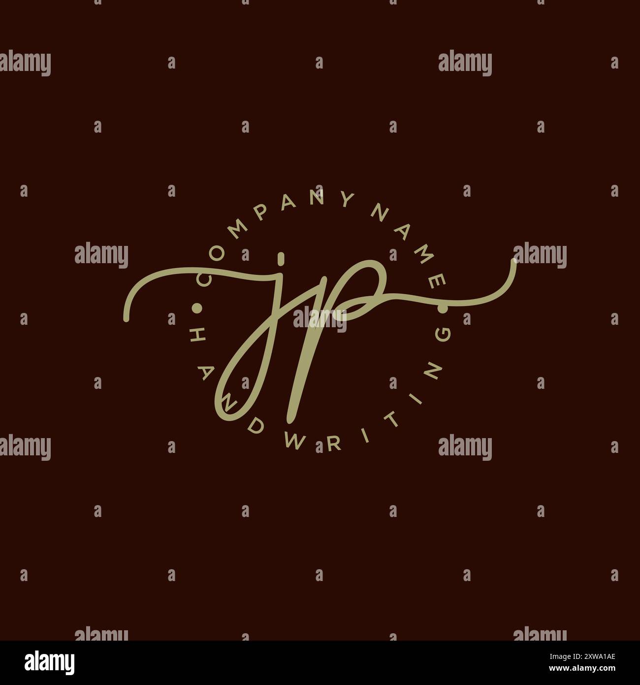 Initial jp logo vector vectors hi-res stock photography and images - Alamy