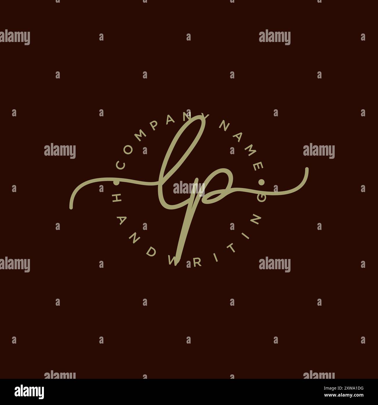 Initial lp logo vector vectors hi-res stock photography and images - Alamy