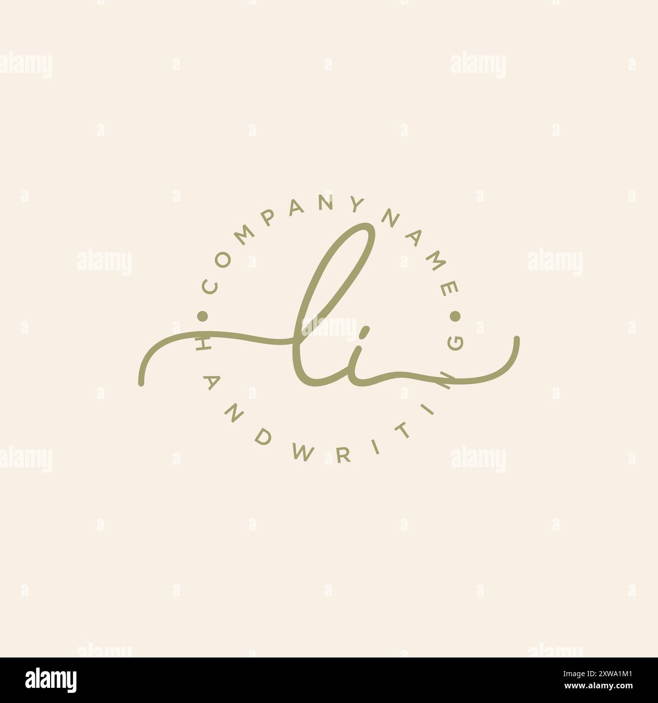 Initial li hi-res stock photography and images - Alamy