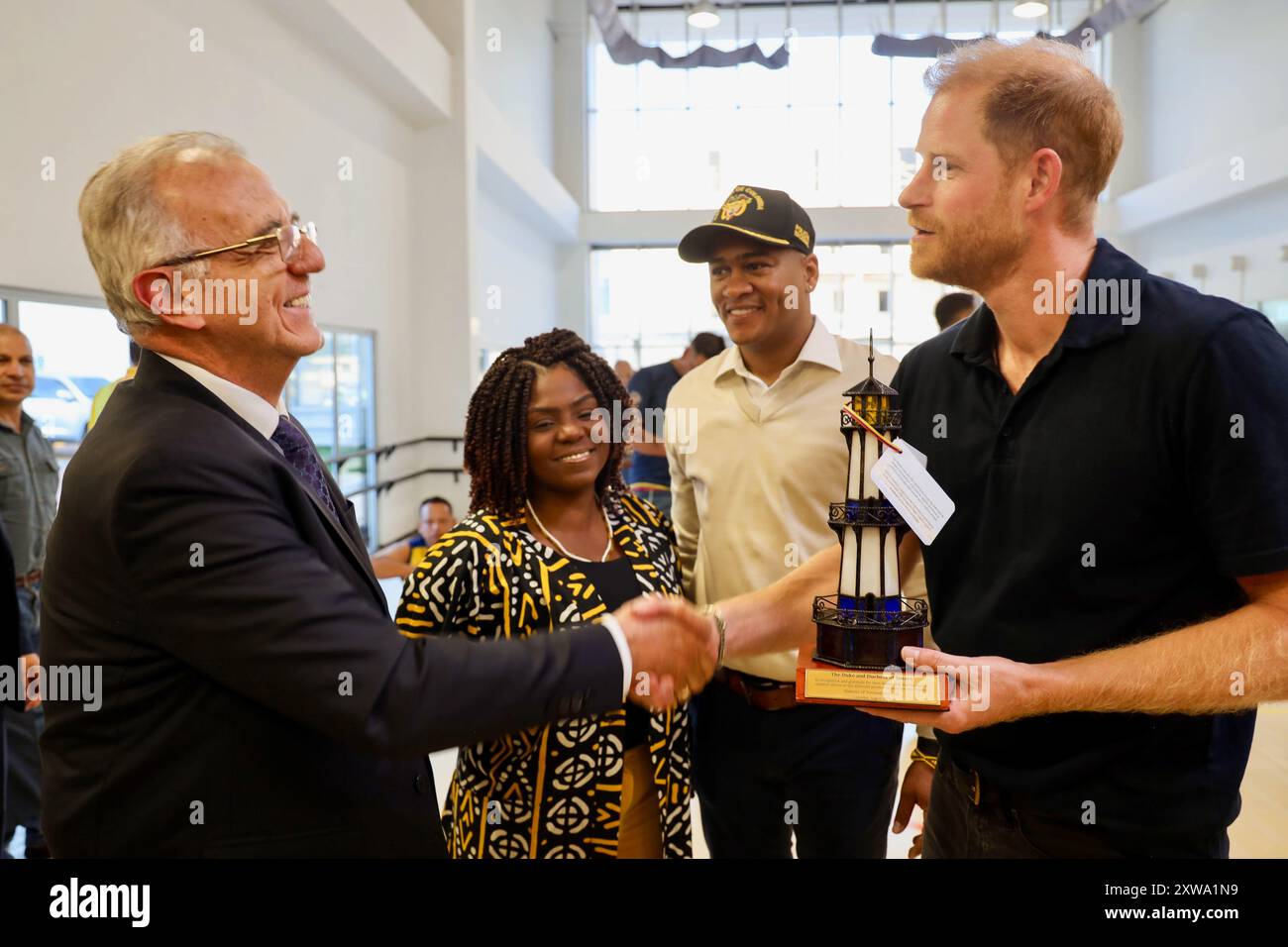Bogota, Colombia. 16th Aug, 2024. Prince Harry, Duke of Sussex, Vice ...