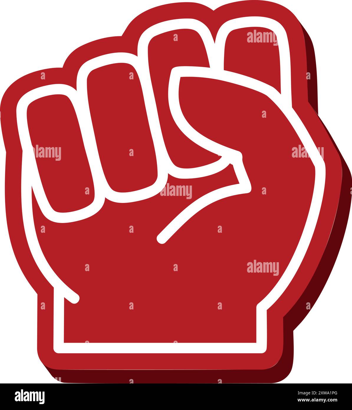 Foam hand two fingers hi-res stock photography and images - Alamy