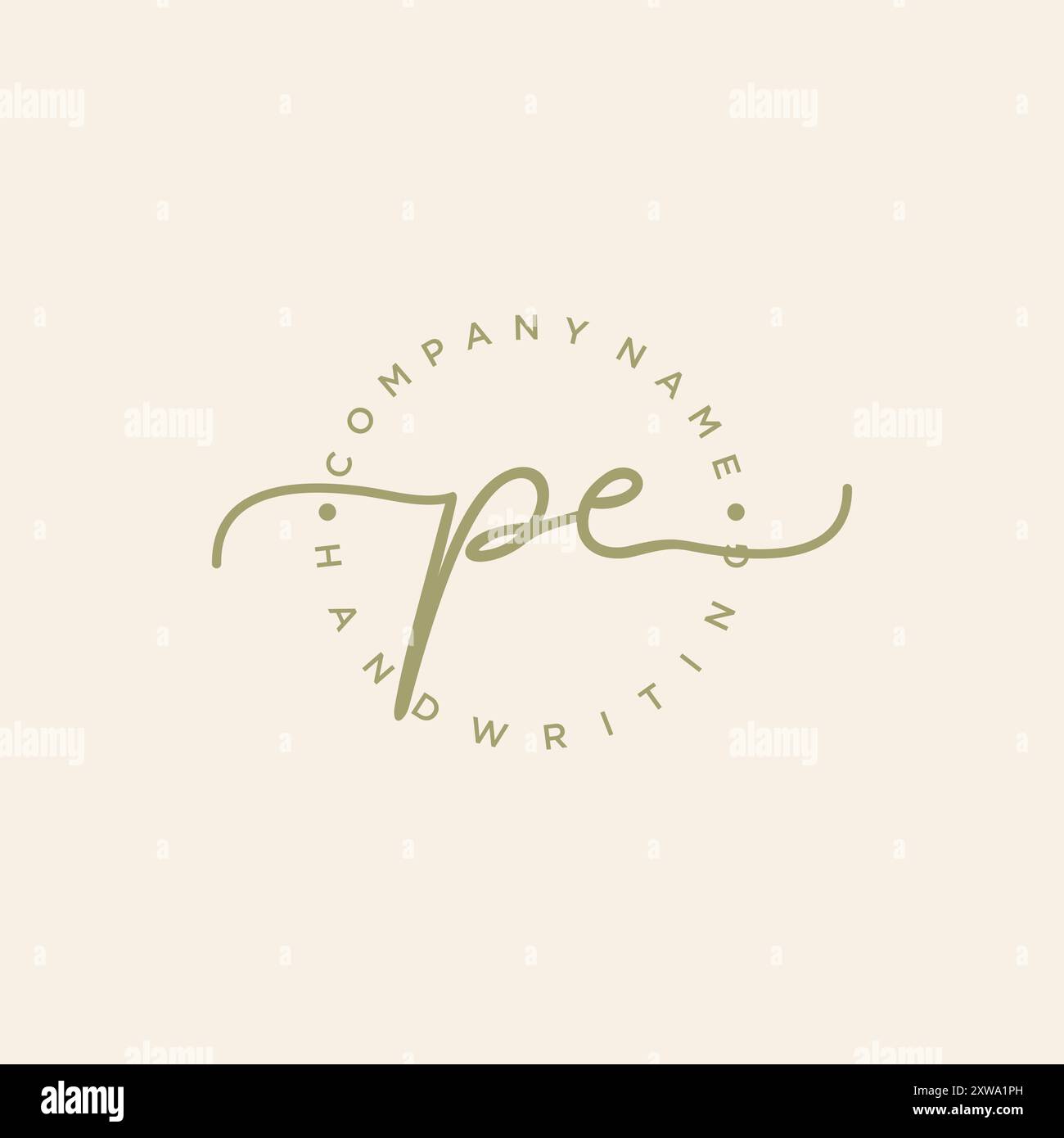 Pe font Stock Vector Images - Alamy