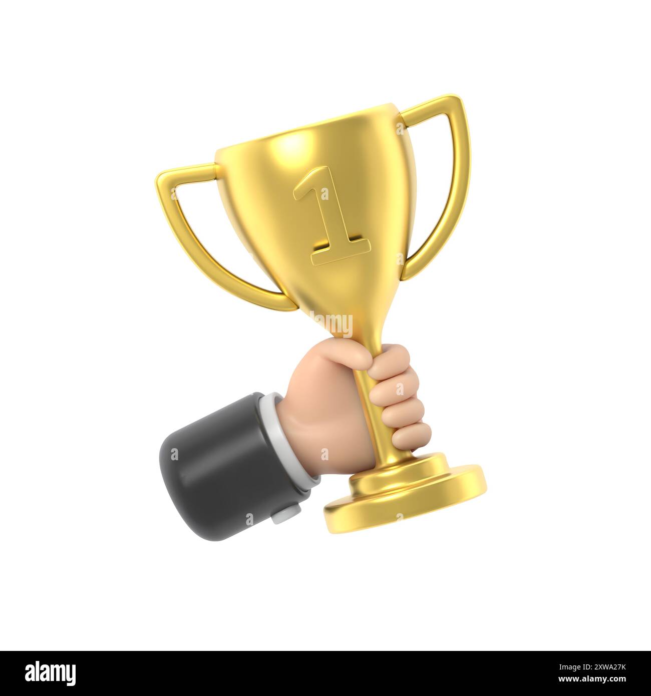 Gold cup icon cartoon style hi-res stock photography and images - Alamy