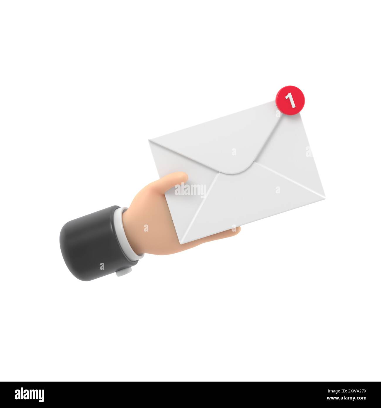 Received message concept. New,email incoming message,sms. Mail delivery service. Envelope in ...