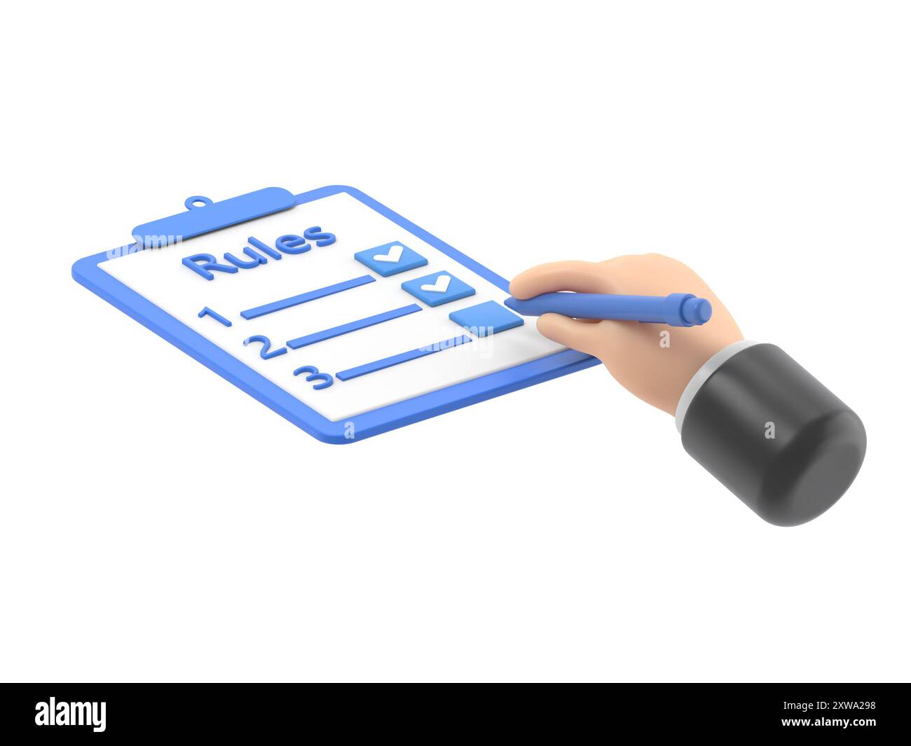 Checklist cartoon hi-res stock photography and images - Alamy