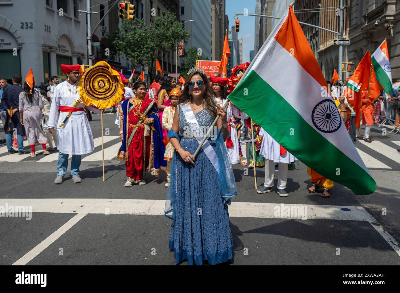 New York, New York, USA. 18th Aug, 2024. (NEW) 42nd Annual India Day ...