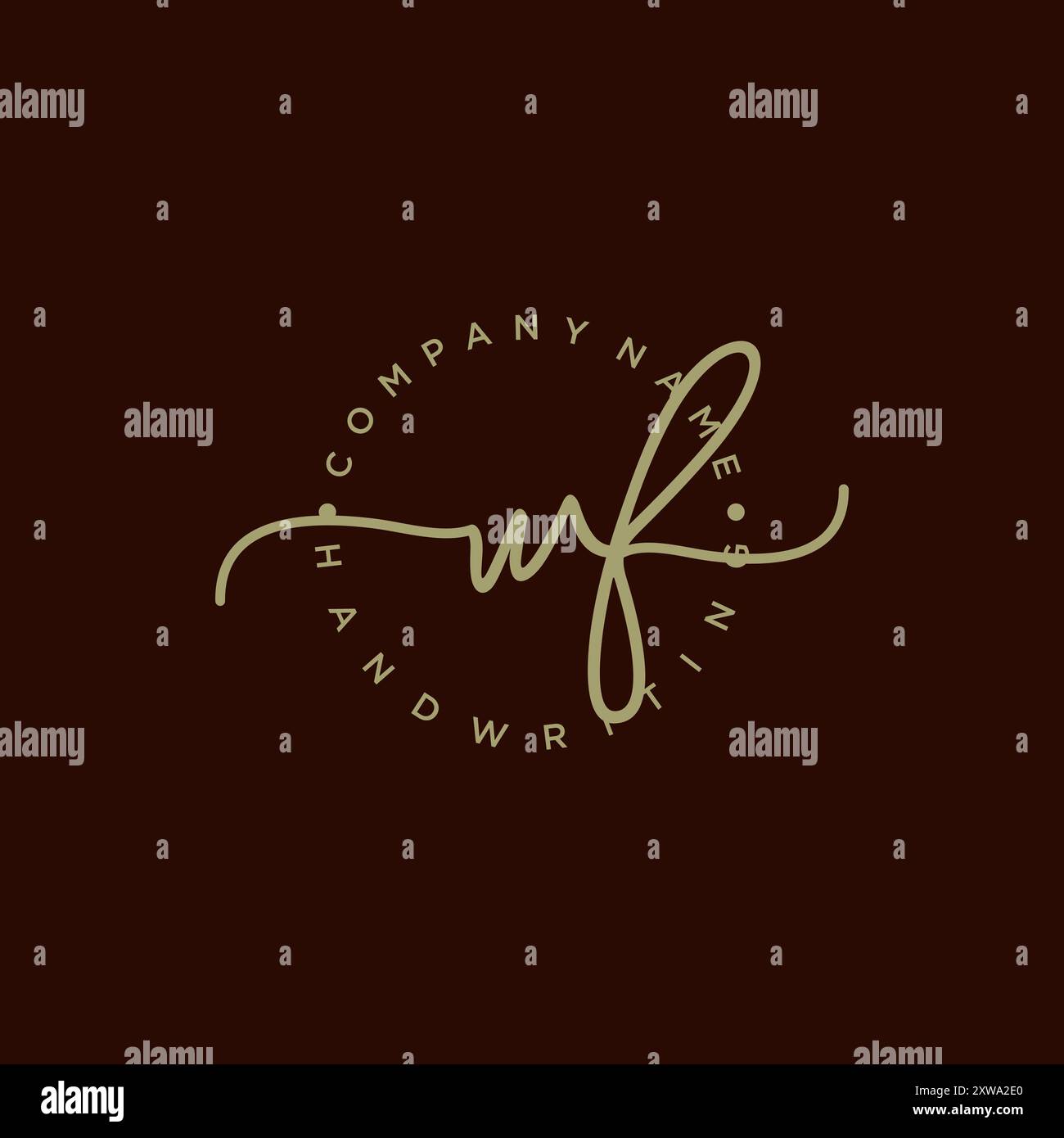 Wf font Stock Vector Images - Alamy