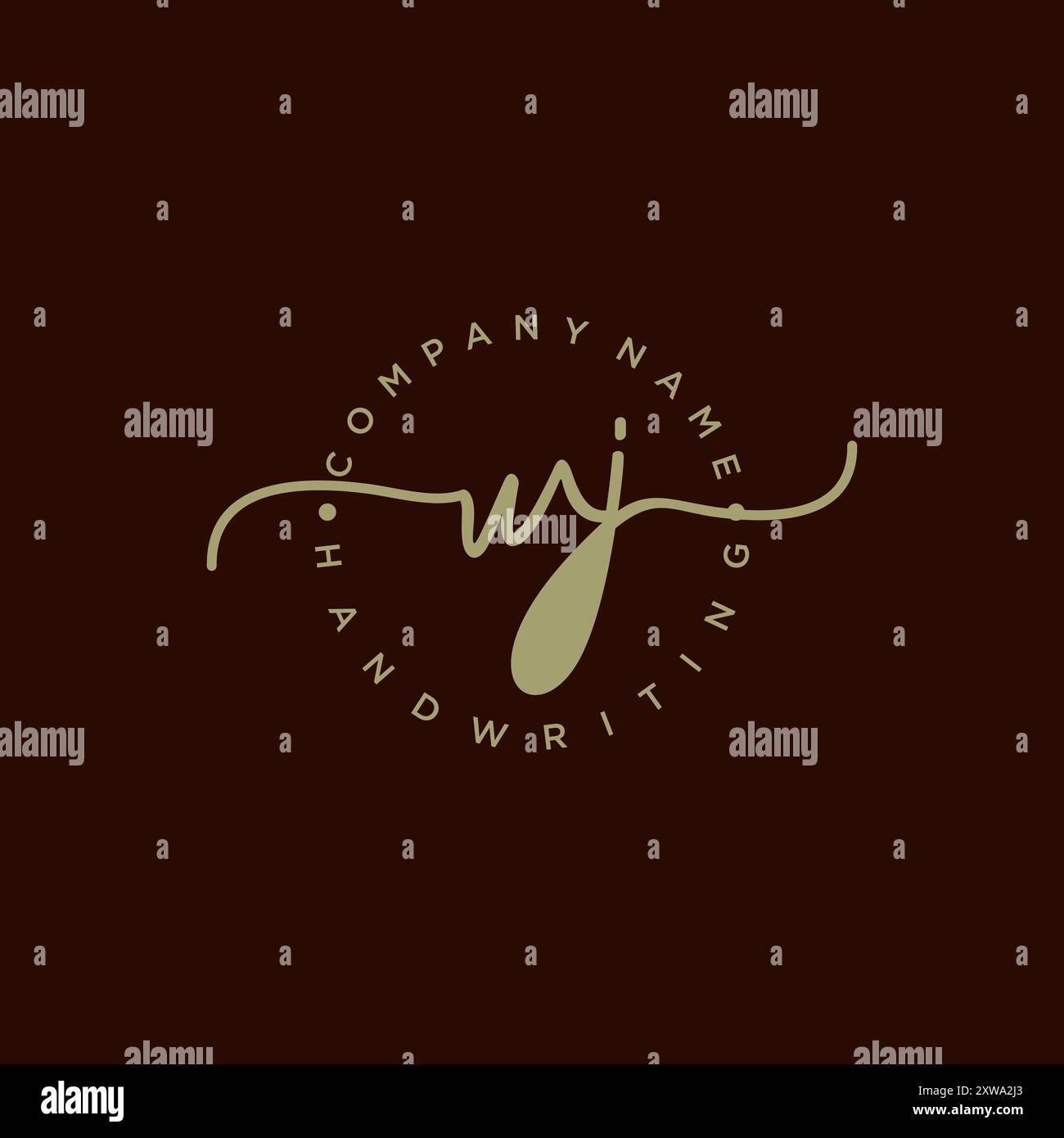 Initial wj logo hi-res stock photography and images - Alamy