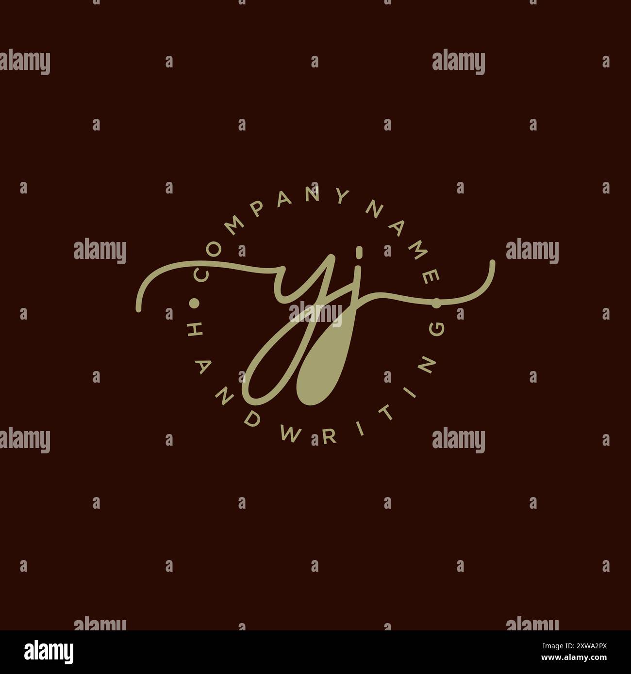 Yj font Stock Vector Images - Alamy