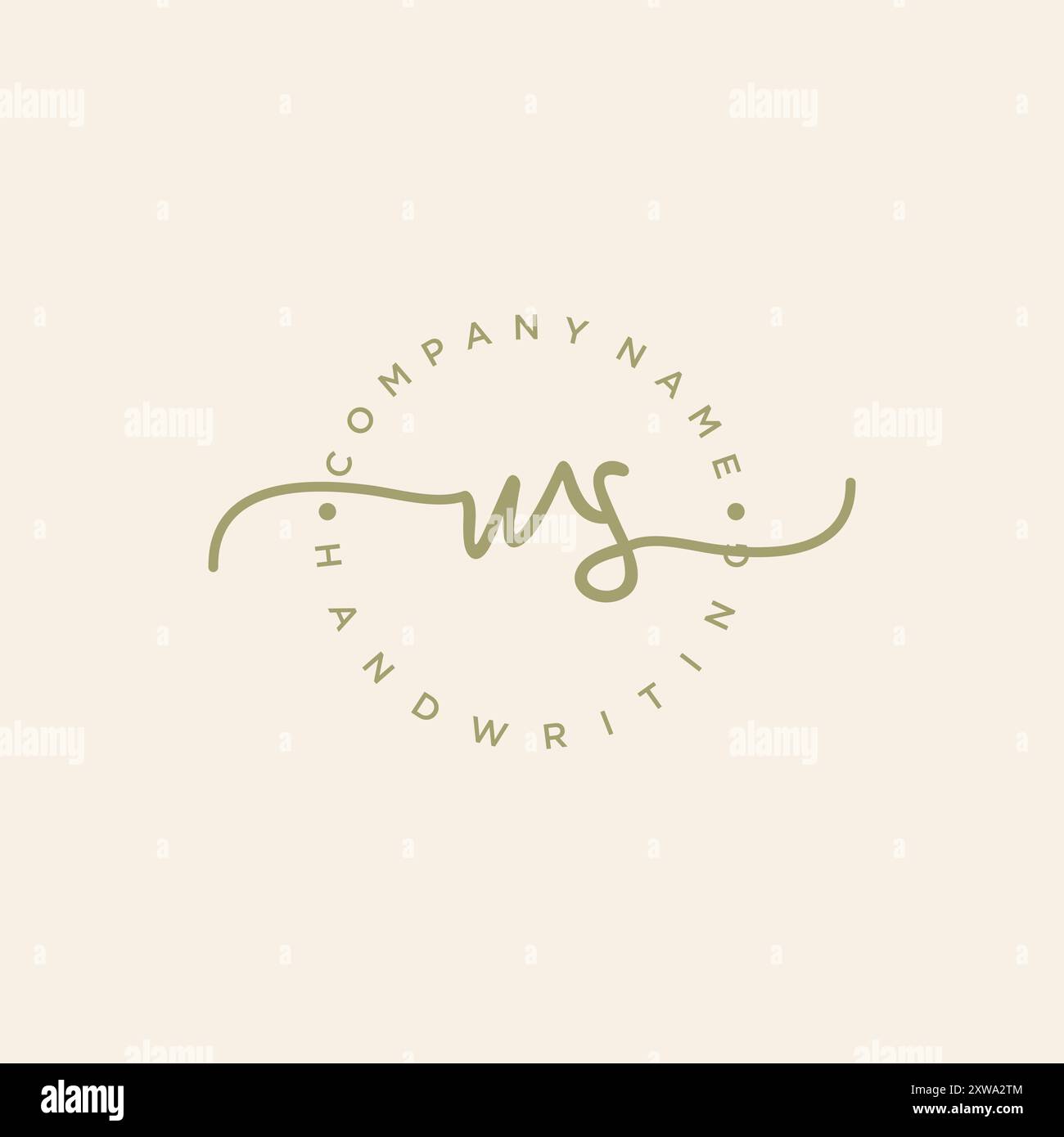 Initial ws logo hi-res stock photography and images - Alamy