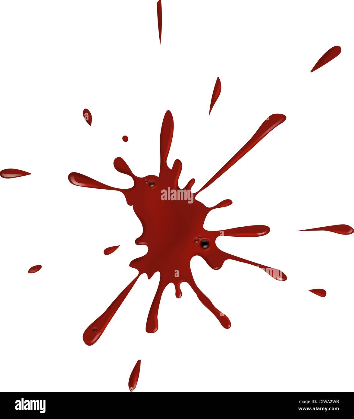 Ink messy drops red Stock Vector Images - Alamy