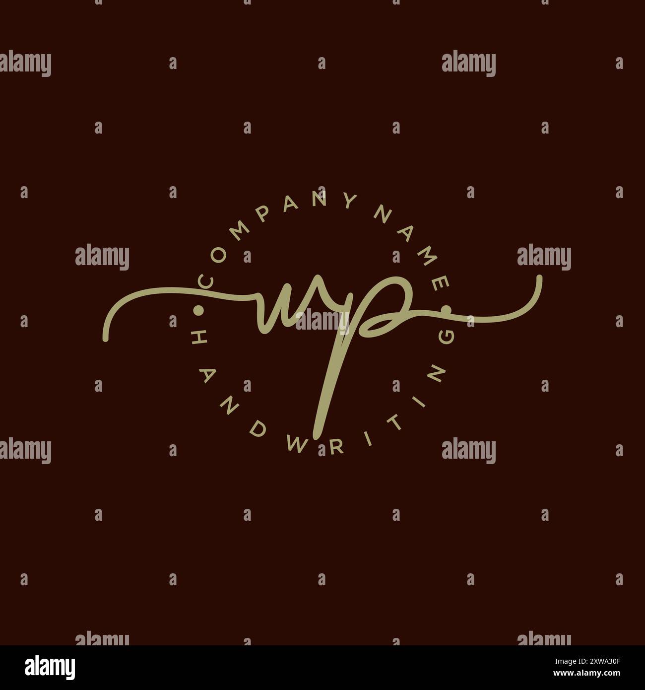 Wp font Stock Vector Images - Alamy