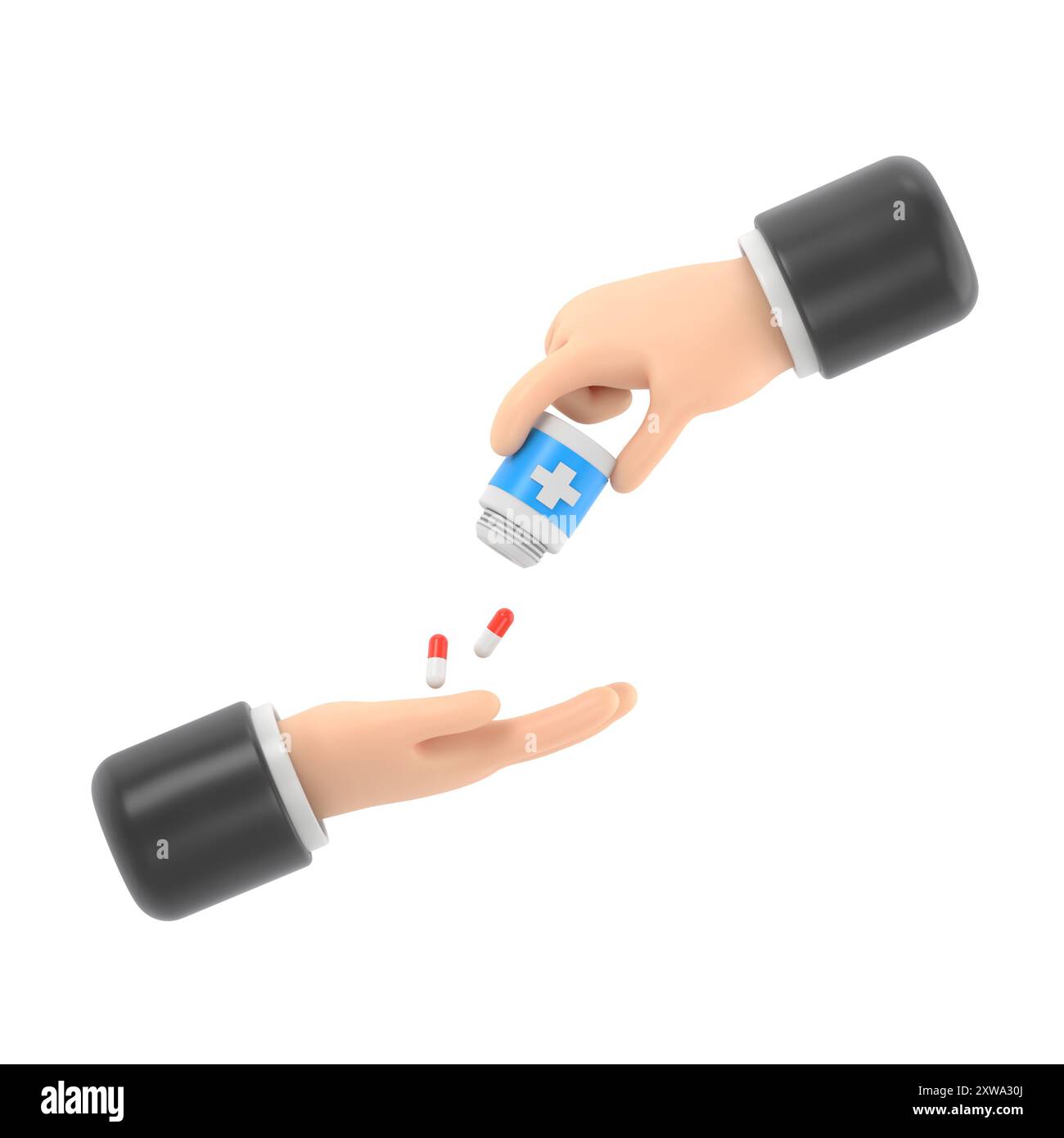 Patient pills icon cartoon Cut Out Stock Images & Pictures - Alamy