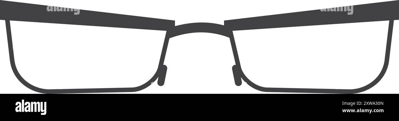 Eyeglasses frame. Optic symbol. Spectacles black icon Stock Vector ...