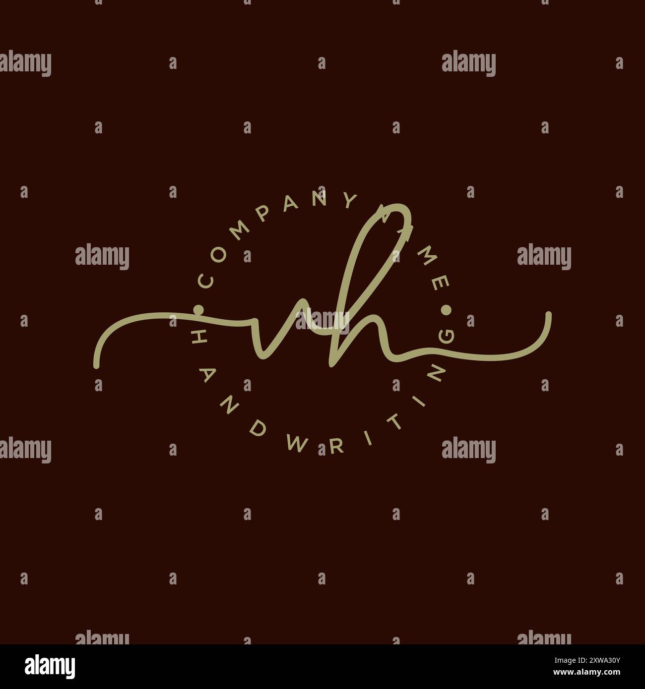 Vh initial Stock Vector Images - Alamy