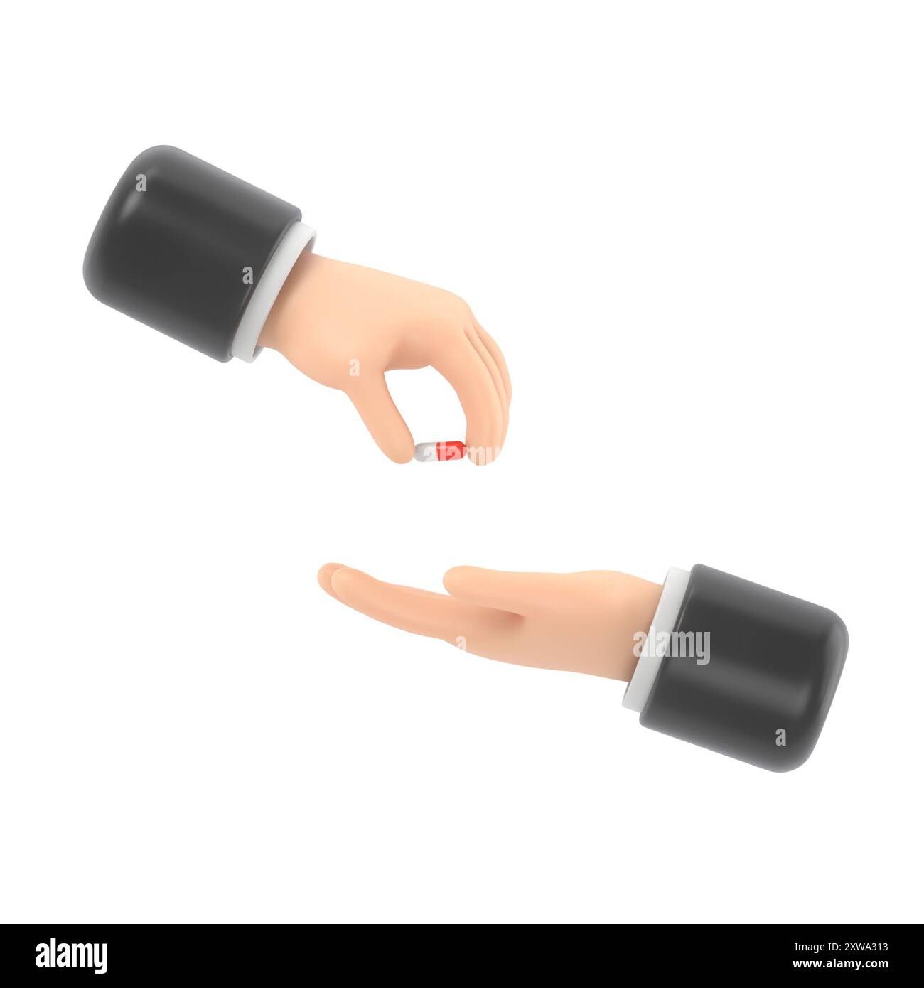 Cartoon medicine capsule pills drug hi-res stock photography and images ...