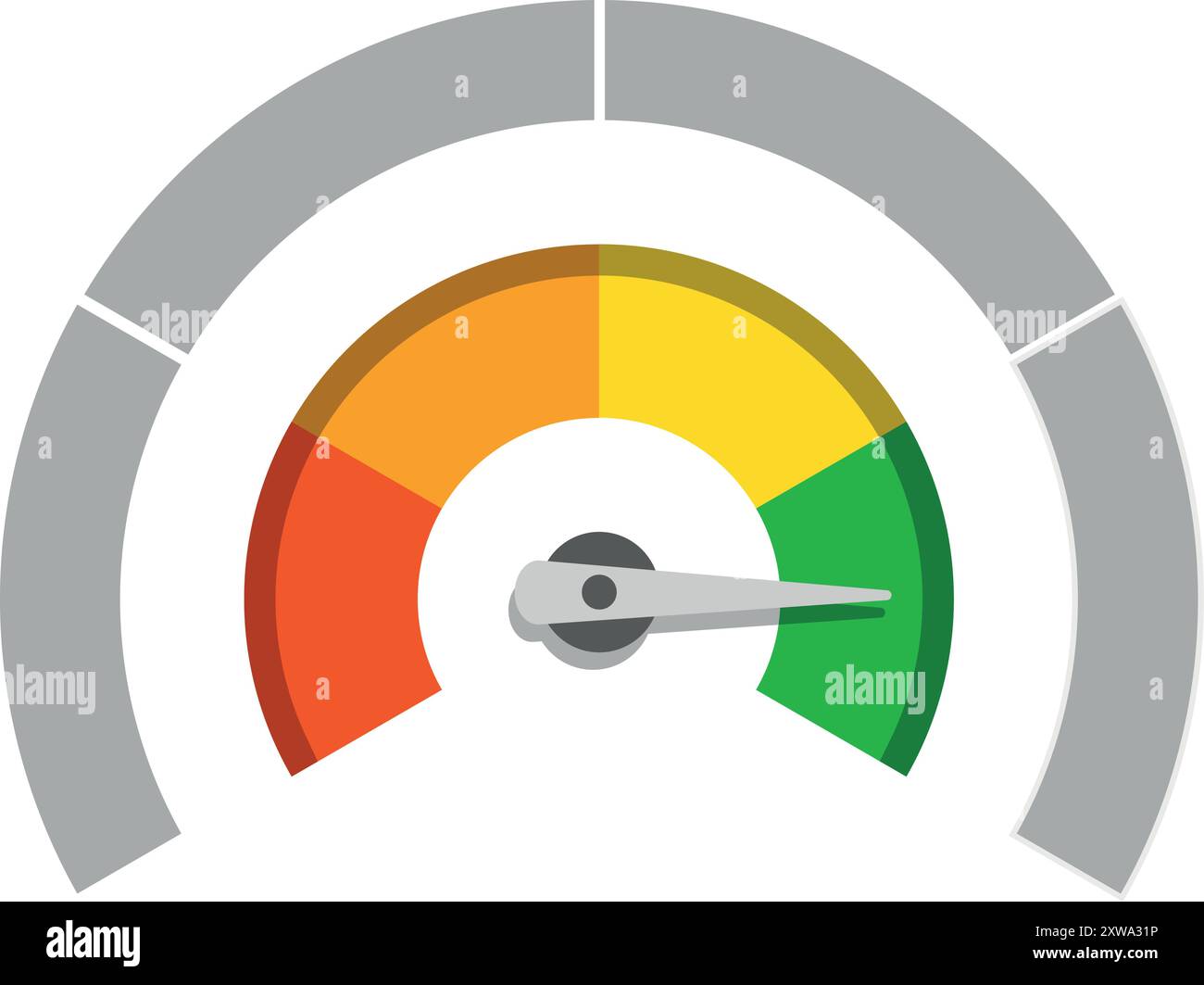 Color meter template. Round arrow gauge indicator Stock Vector Image ...