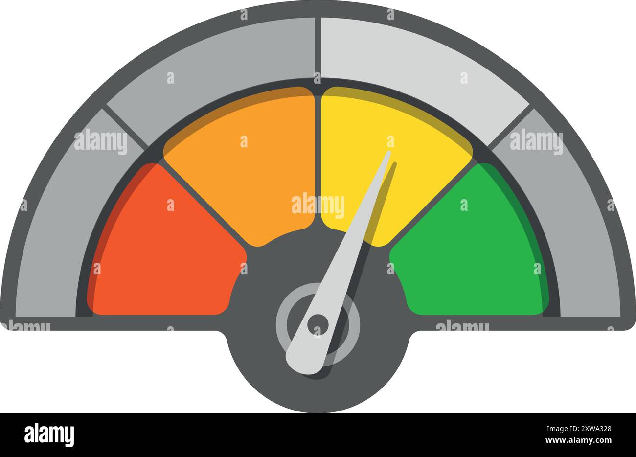 Color level indicator. Infographic element. Performance rate Stock ...