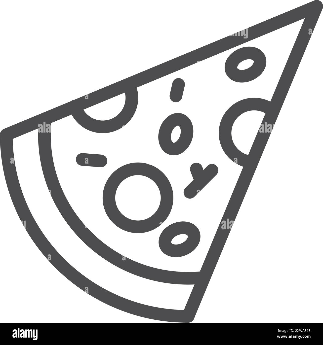 Pie meat line icon Cut Out Stock Images & Pictures - Alamy