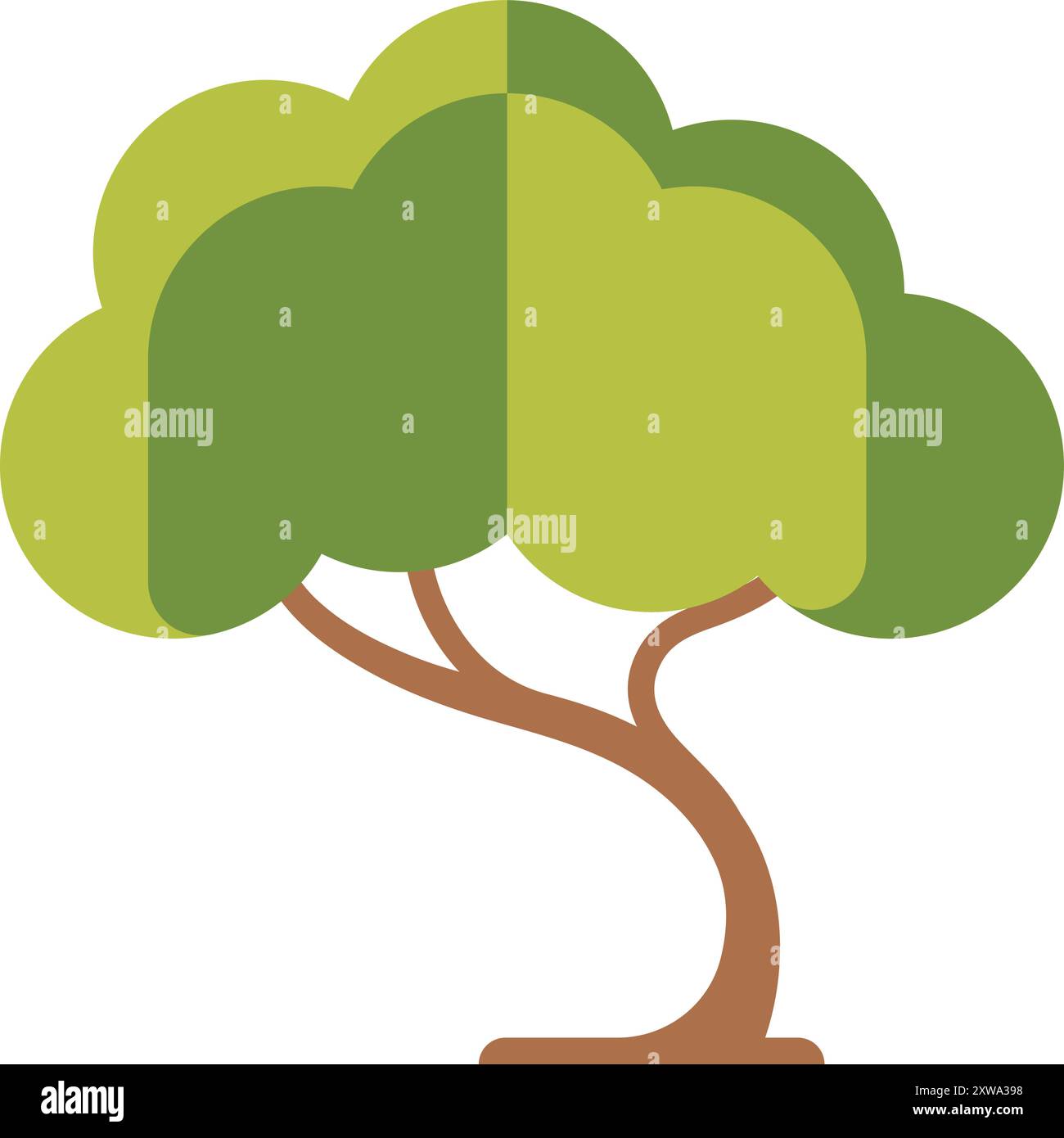 Tree flat icon. Eco green nature symbol Stock Vector Image & Art - Alamy