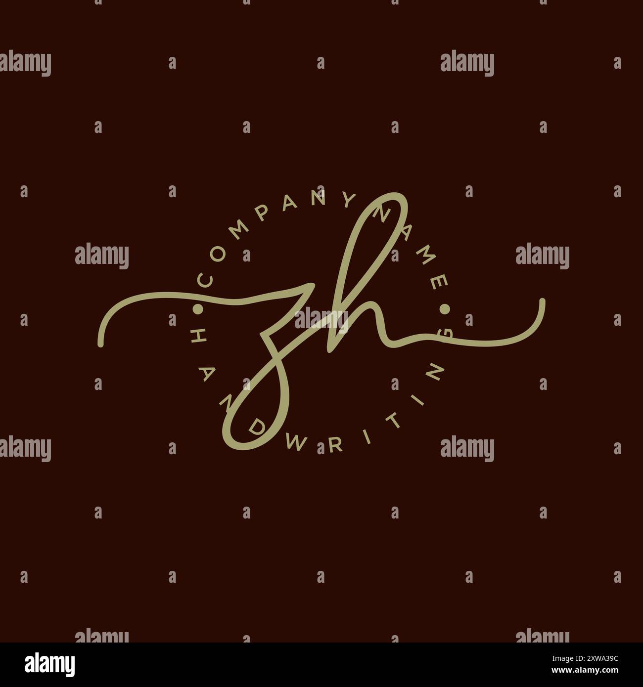 Initial zh hi-res stock photography and images - Alamy