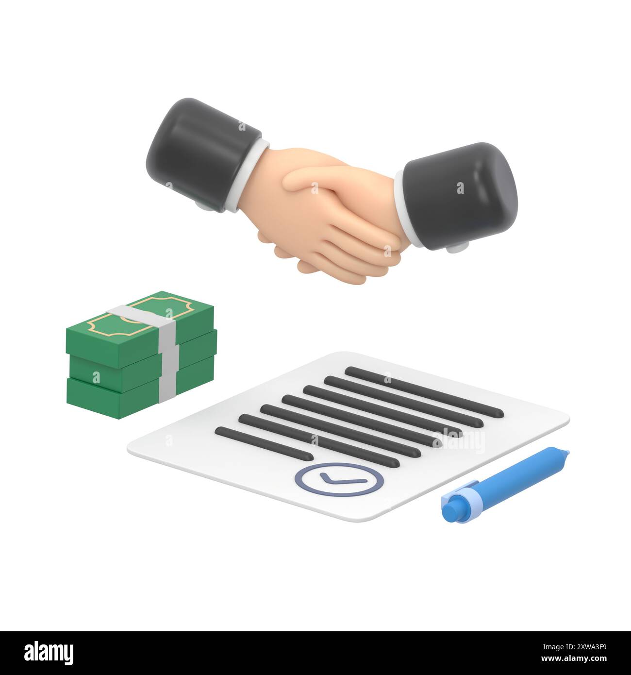 Handshake business partners over Cut Out Stock Images & Pictures - Alamy