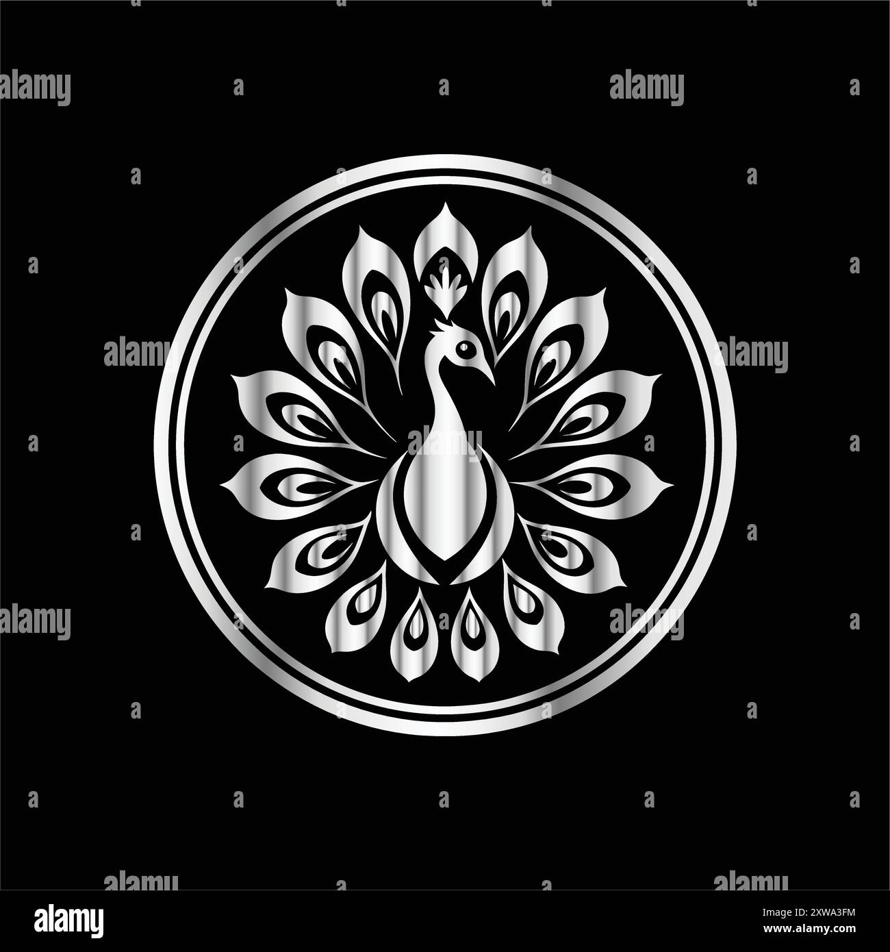 Luxury animal logo Black and White Stock Photos & Images - Alamy